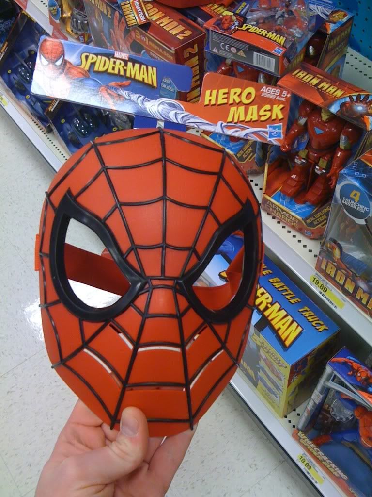 Possible Cheap Spiderman Face Shell 